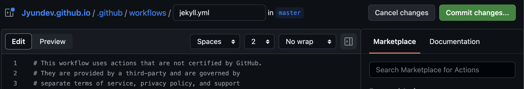 [깃허브 블로그] build with Jekyll 오류 | 개발일지